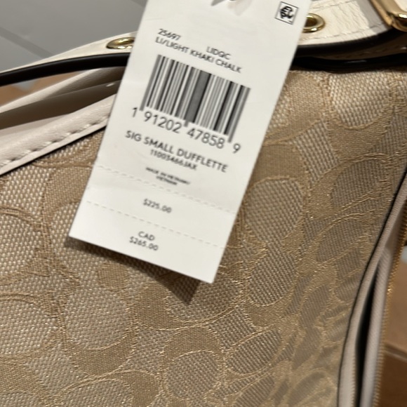 Coach | Bags | Nwt Coach Crossbody Light Khaki Signature Pattern Chalk ...